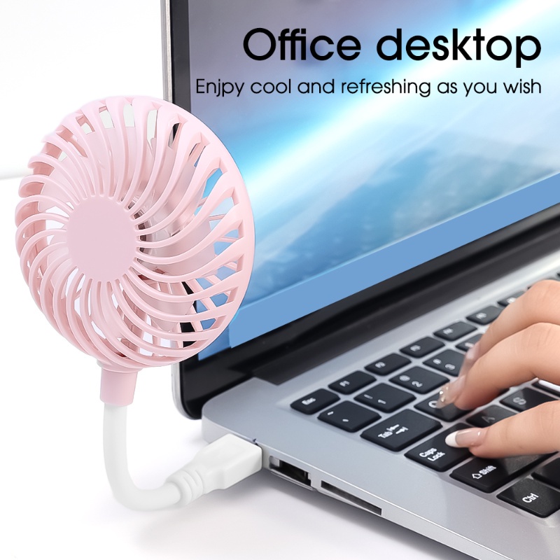 360° Adjustable Portable Silent Fan / Summer Mini USB Plug-in Fan / USB ...