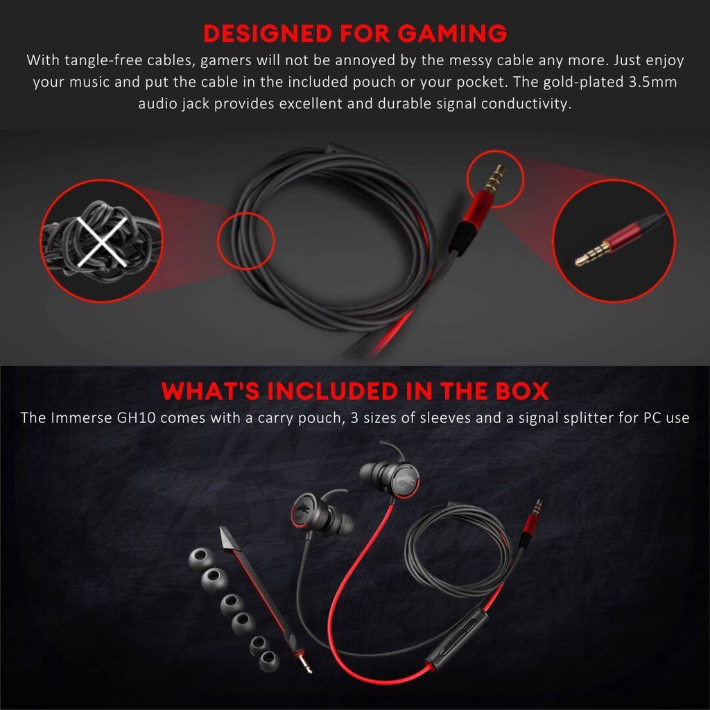 MSI IMMERSE GH10 IN-EAR Gaming Headset | Shopee Malaysia
