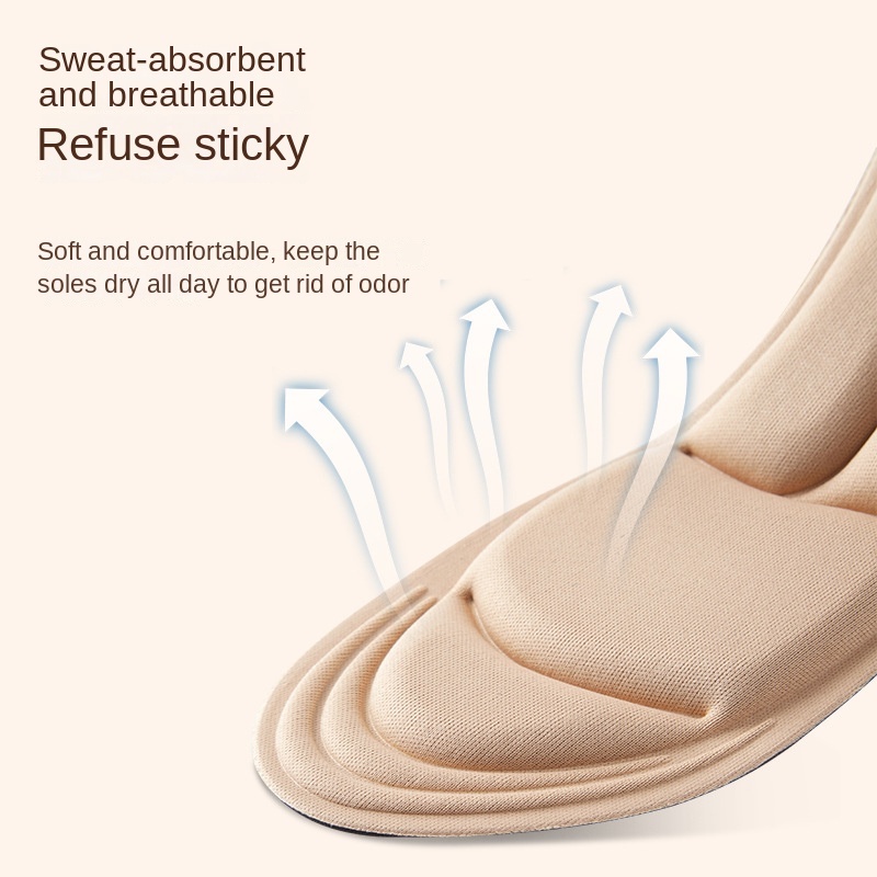 5D Sport Sponge Soft Insole High Heel Shoe Pad Pain Relief Insert ...