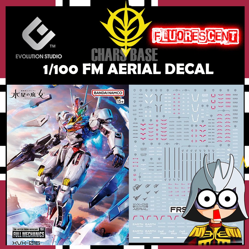 EVO DECAL FM AERIAL FULL MECHANIC AERIAL FLUORESCENT DECAL | Shopee ...