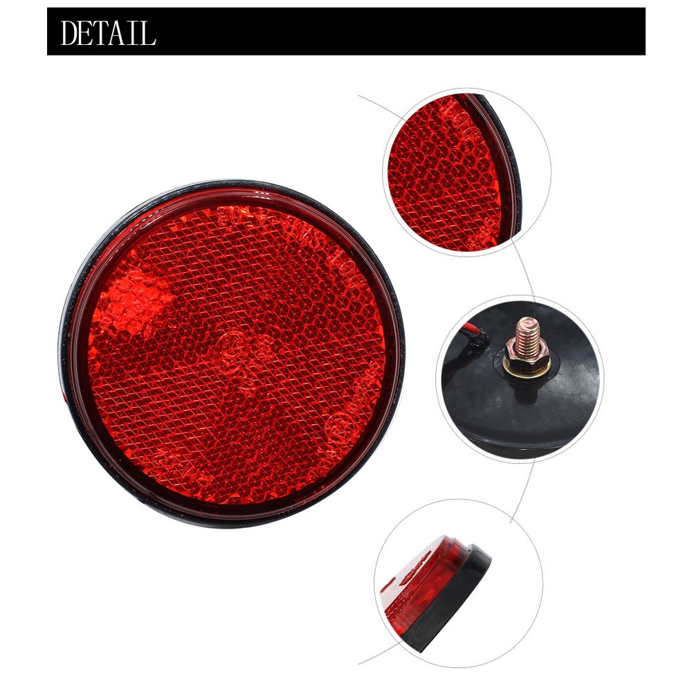 Motorcycle Brake 24 SMD Car Round Tail Lights Turn Signal Light Lamp ...