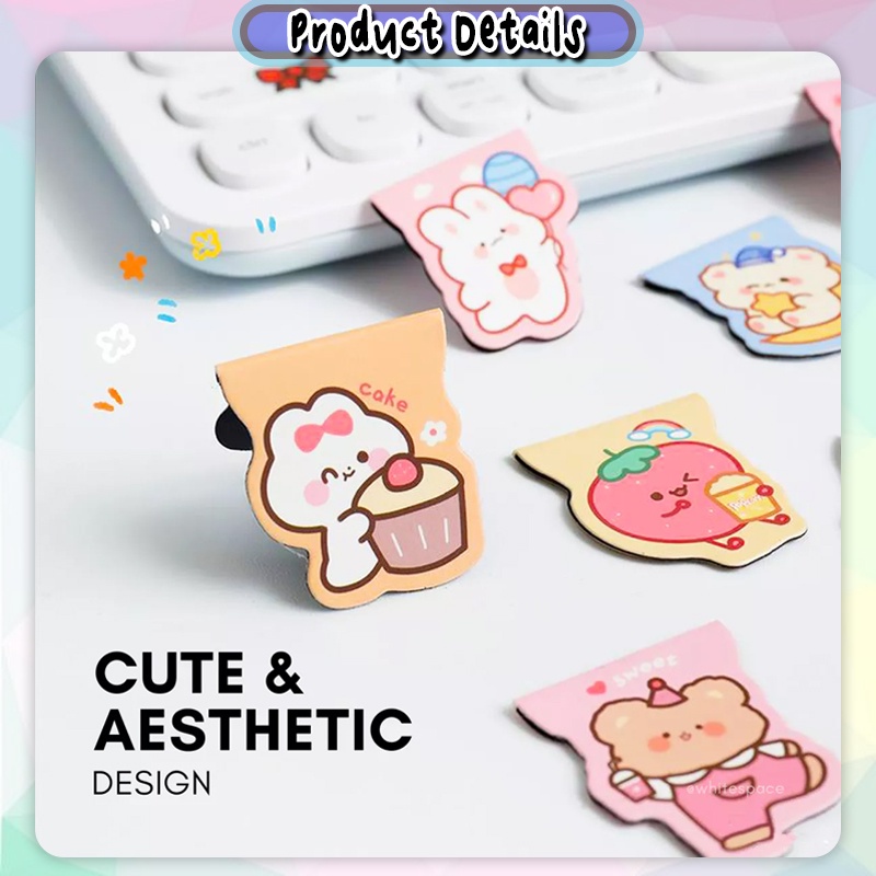 [Blink] 可爱卡通磁性书签 Cute Cartoon Magnetic Bookmark Mini Aesthetic Magnet ...