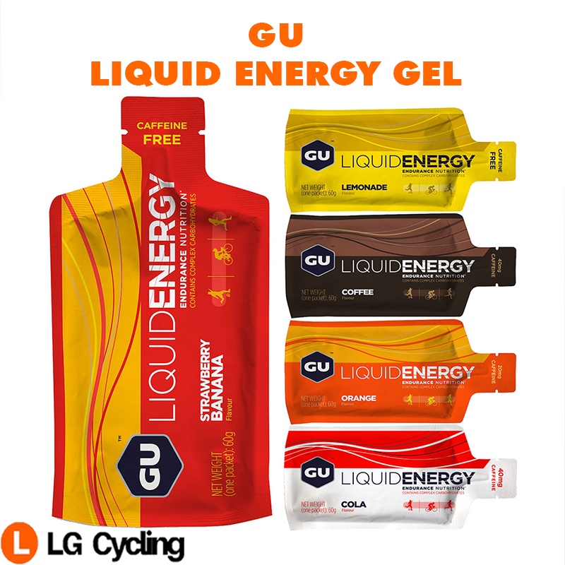 GU Liquid Energy Gel 60g with Carbohydrates Sport Nutrition Assorted ...