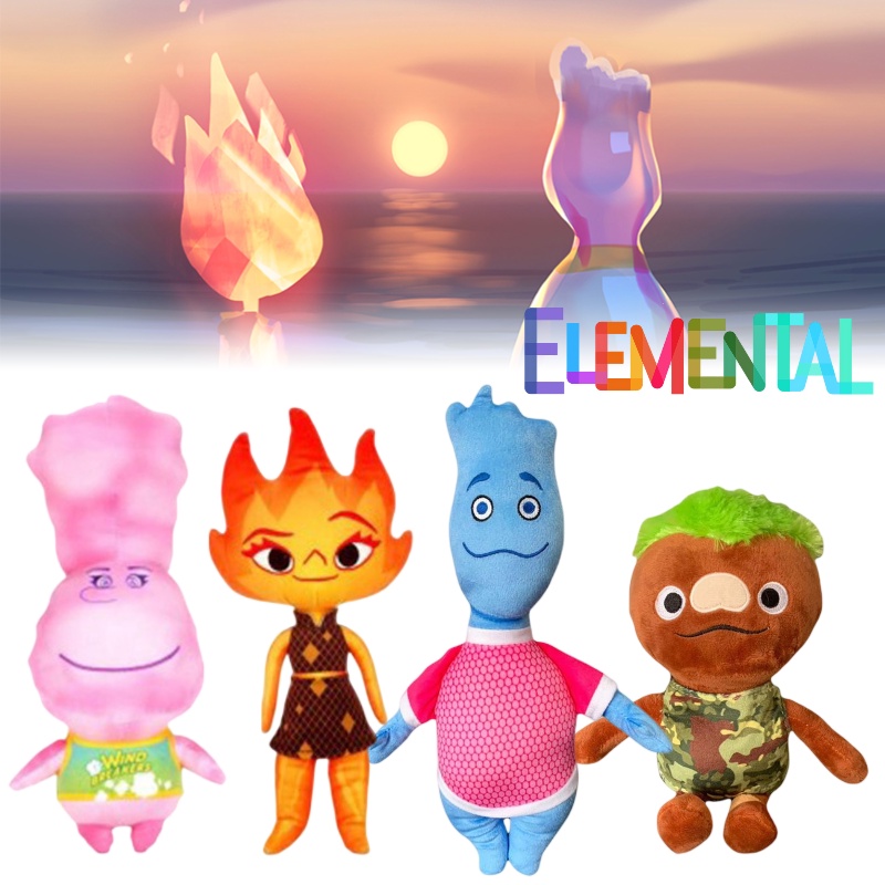 Hychumey 28cm Disney Elemental Plush Toy Ember Wade Soft Doll Cartoons ...