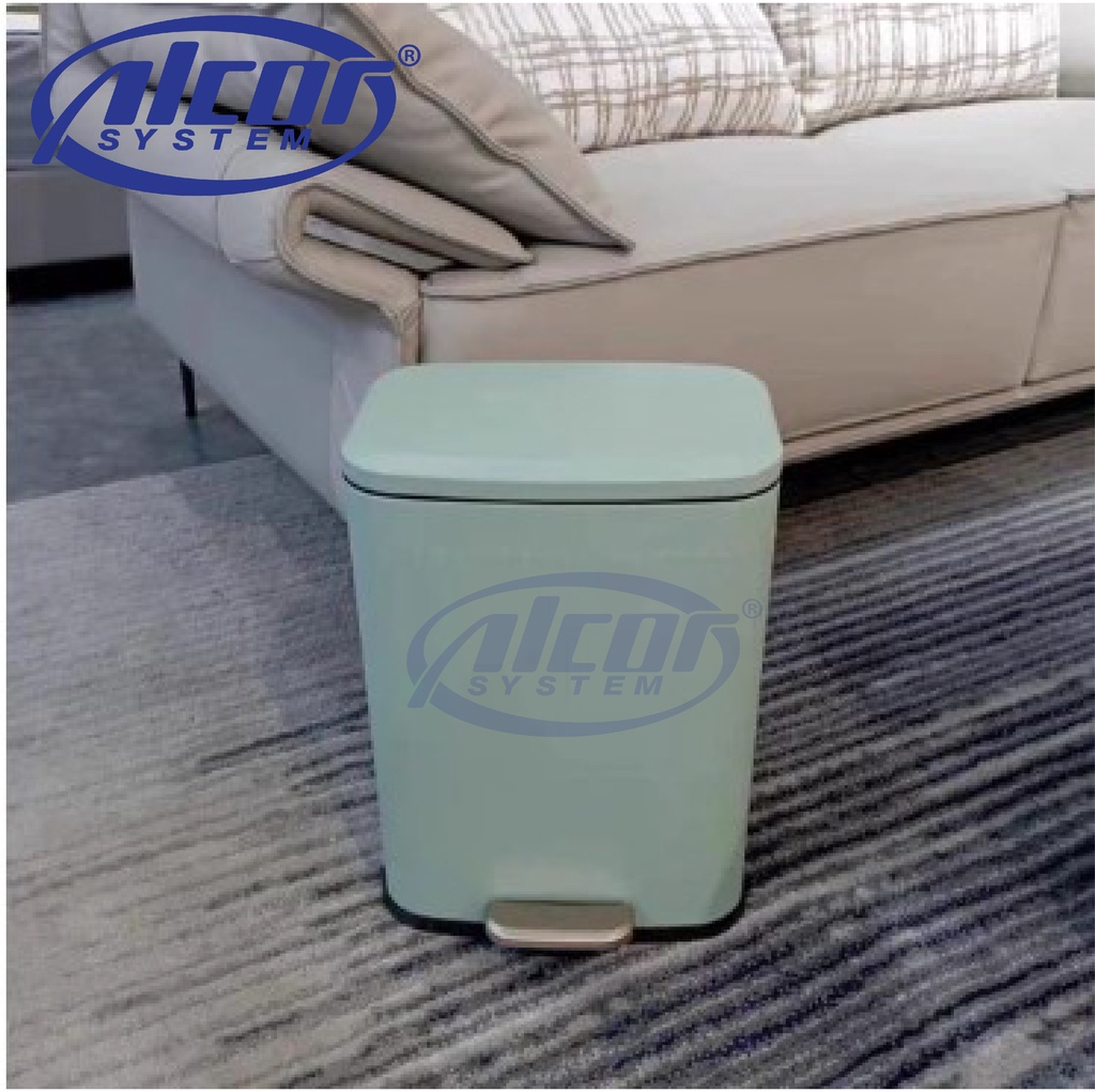 Alcor System 13L Stainless Steel Step on Dustbin Soft Close Open Lid ...