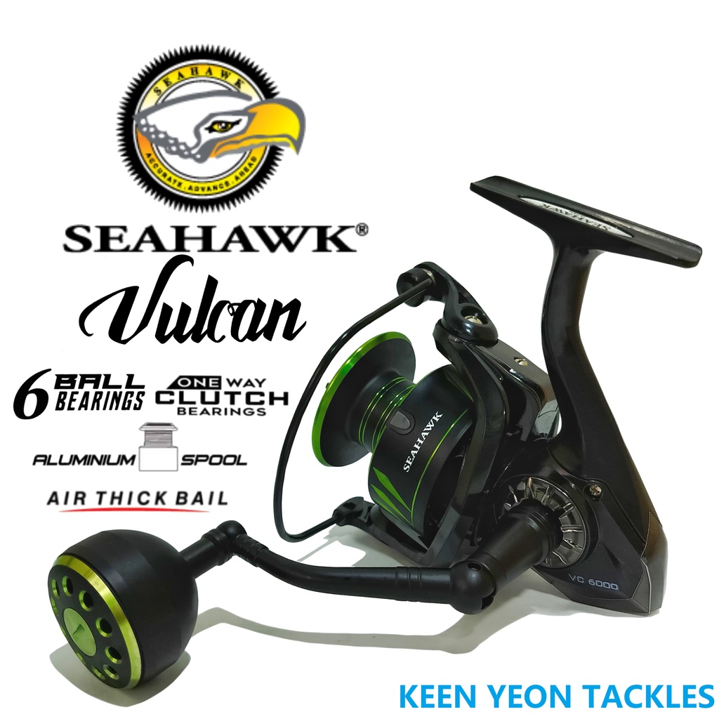 SEAHAWK VULCAN FISHING REEL (SPINNING) | Shopee Malaysia