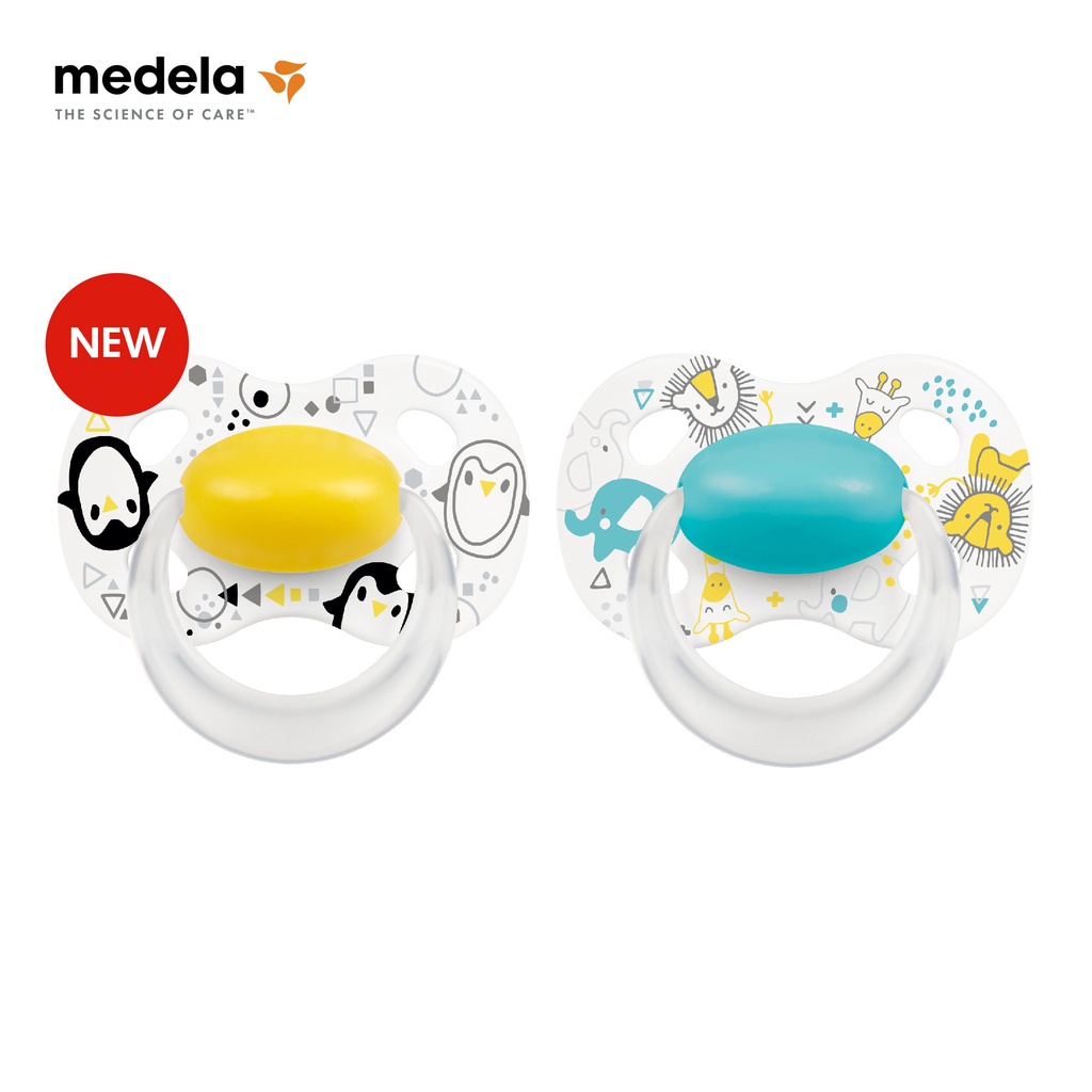 Original Medela Lightweight & Orthodontic Baby Pacifier Day (0-6M ...