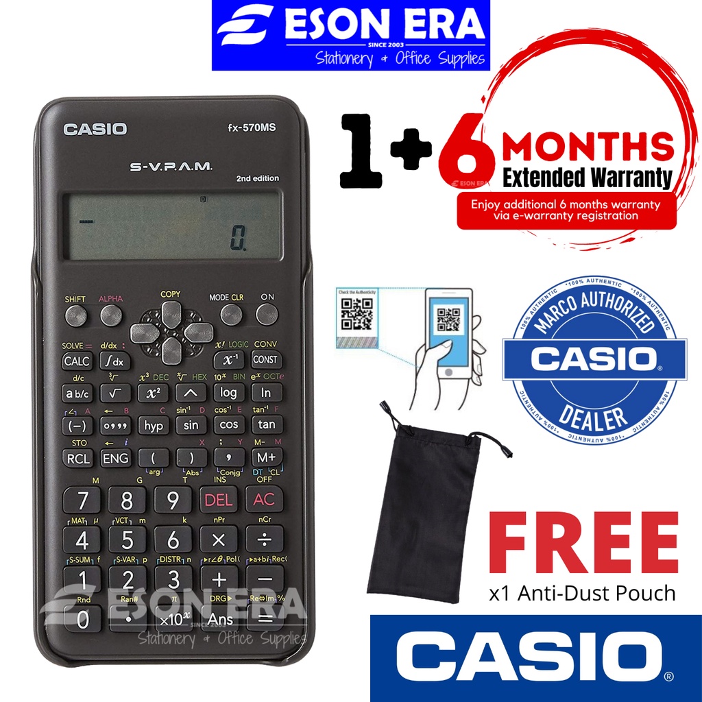 Casio Scientific Calculator fx-570MS (18 Months Warranty) fx-570MS 401 ...