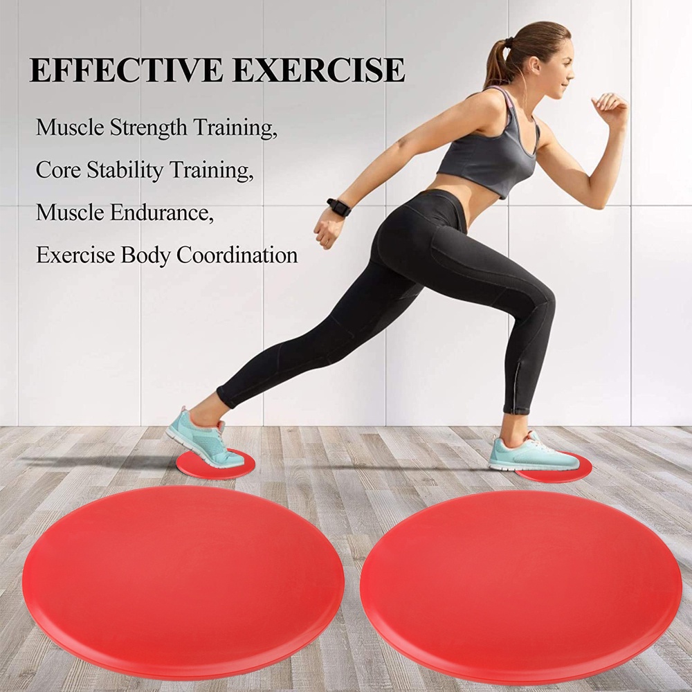 3H 2PCS Fitness Dual Sided Gliding Disc Sliding Plate Gym Core Slider ...