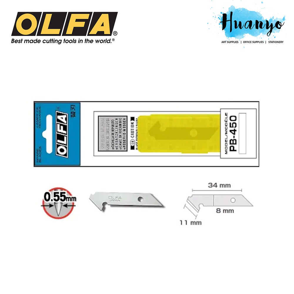 OLFA PC-S Plastic Acrylic / Laminate Cutter (Blades Refill PB-450 ...