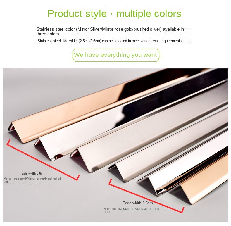Stainless Steel Corner Protection Strip Corner Protection Strip Corner ...
