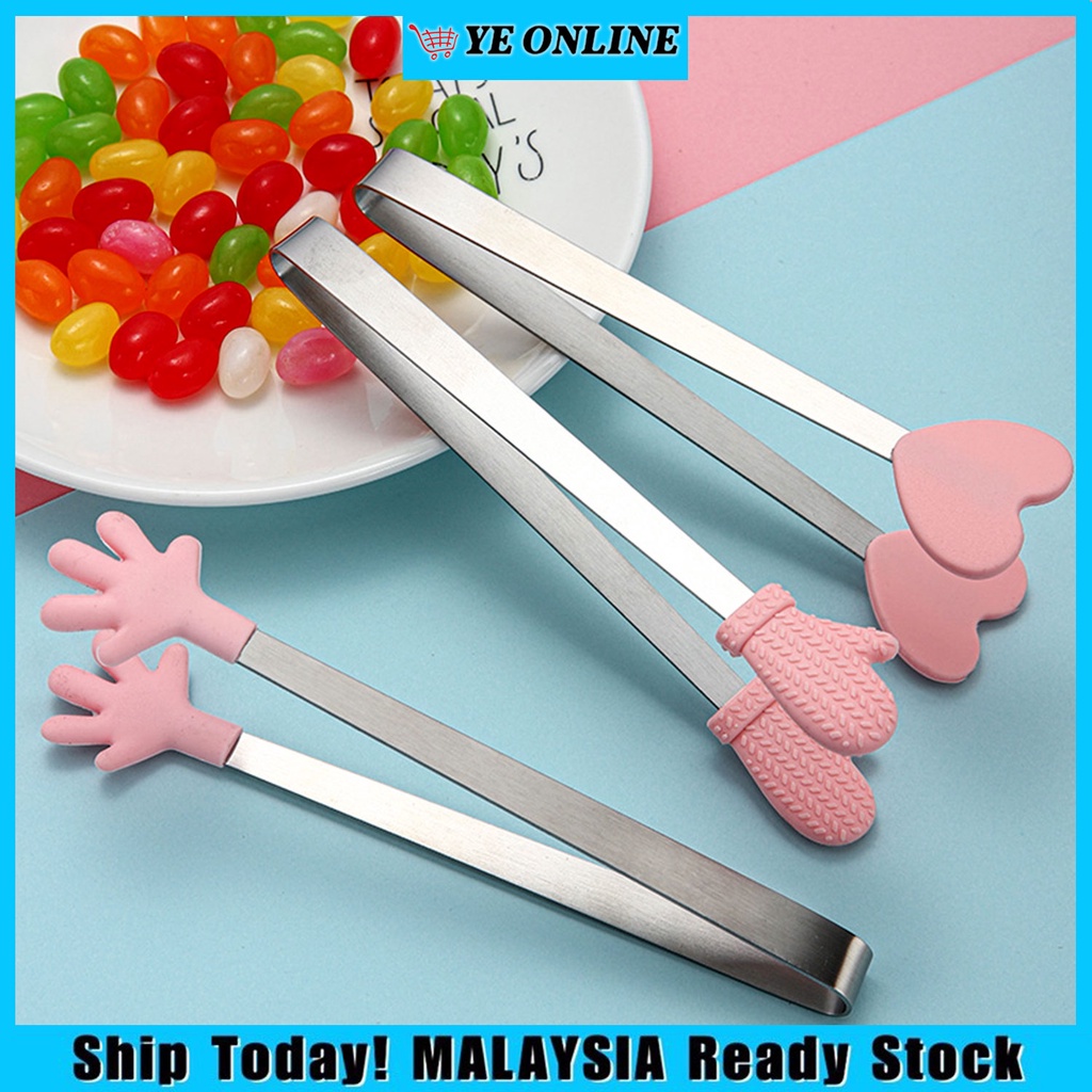 Silicone Mini Hand Shape Tongs Serve Clip Kitchehnware Ice Cube Coffee ...