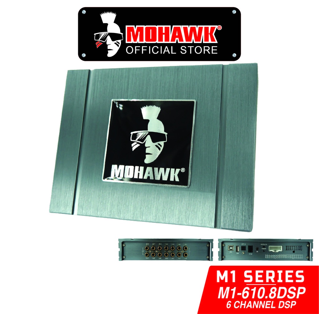MOHAWK M1 Series Car Audio 6 Channel Plug & Play DSP Amplifier - M1-610 ...