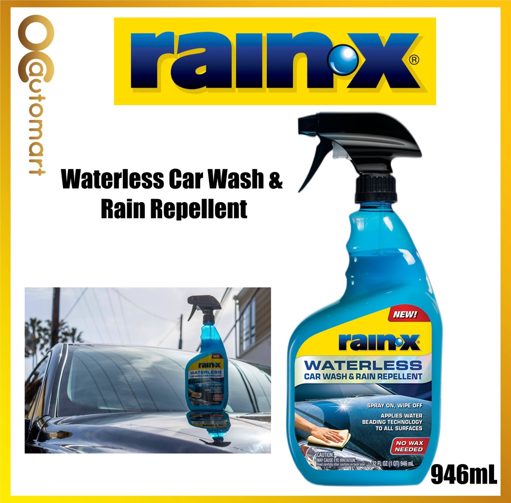 Rain-X Waterless Car Wash & Rain Repellent Spray Type 946mL Rain X ...