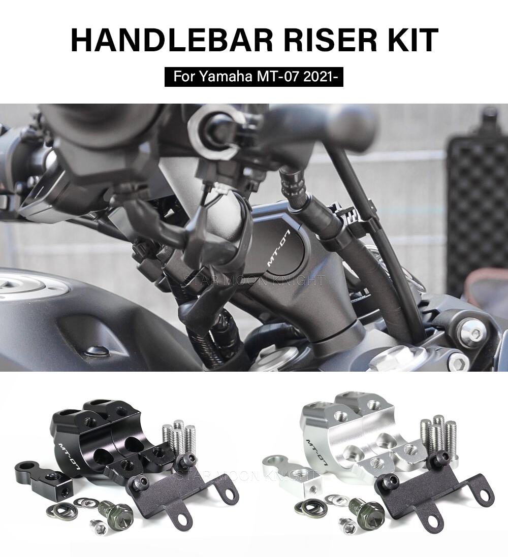 For YAMAHA MT-07 MT07 2021- Motorcycle With Offset Handlebar Riser Kit ...