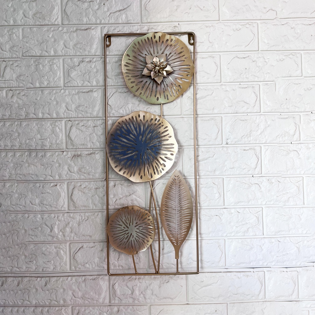 Romantika Wall Decor Floral Frame Iron Metal Wall Hanging Wall Hanger ...