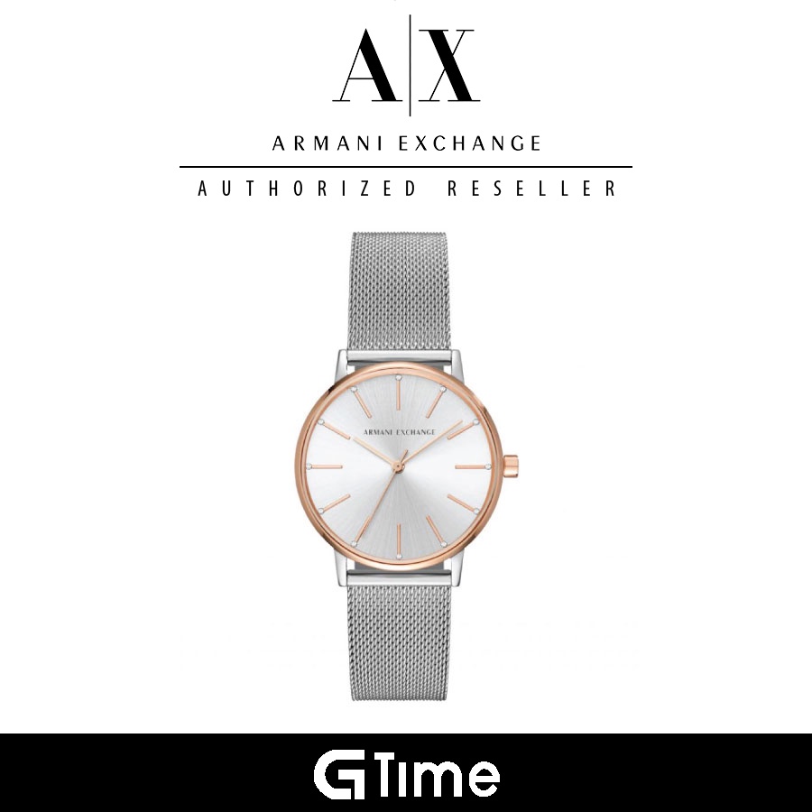 [Official Warranty] Armani Exchange AX5537 Women's Three-Hand Stainless ...