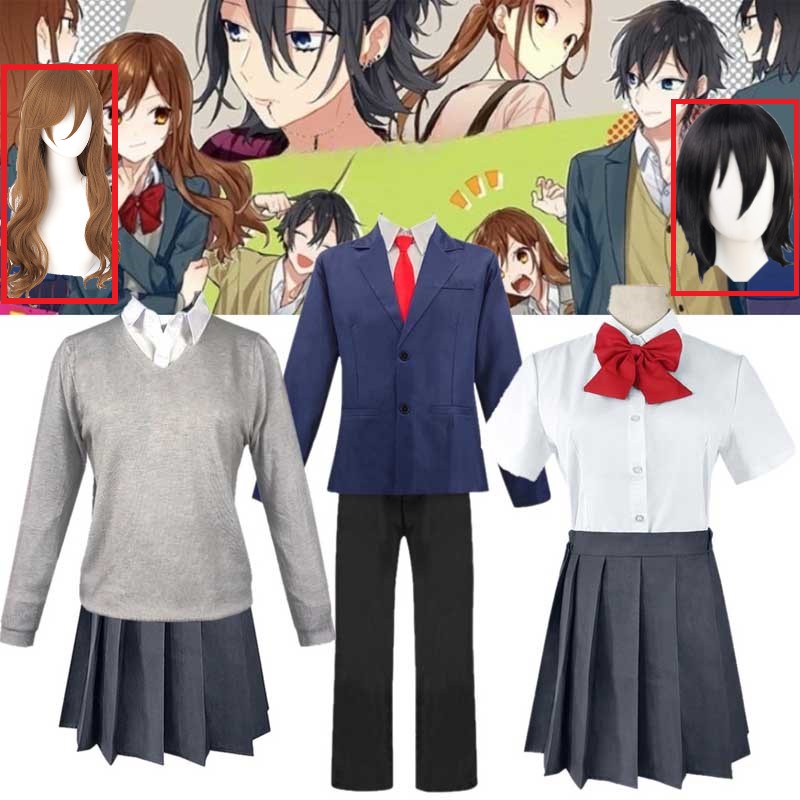 Anime Horimiya Miyamura Lzumi HoriKyouk Cosplay Costume Set Japanese ...