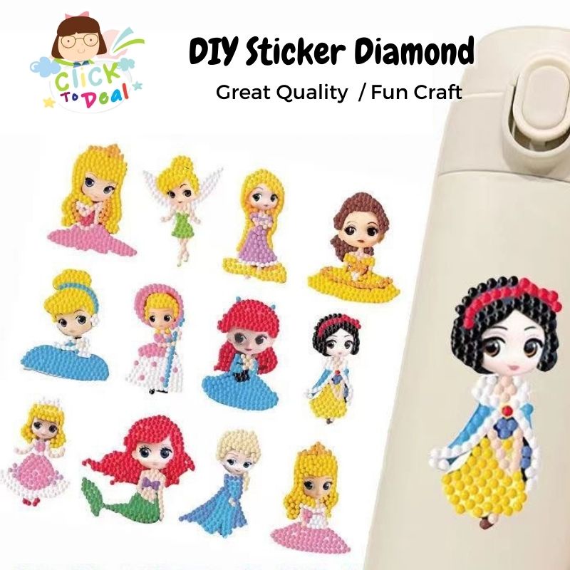 DIY sticker diamond painting bead hand craft/kids art and craft ...