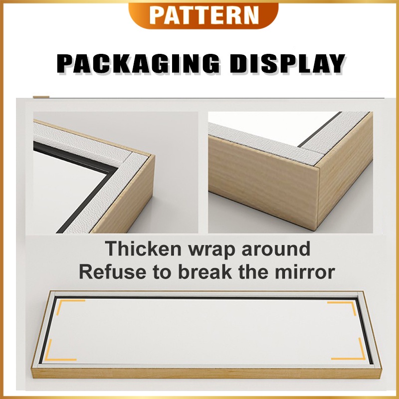 PATTERN Full Length 165cm x 60cm Stand Mirror Cermin Tinggi Besar ...