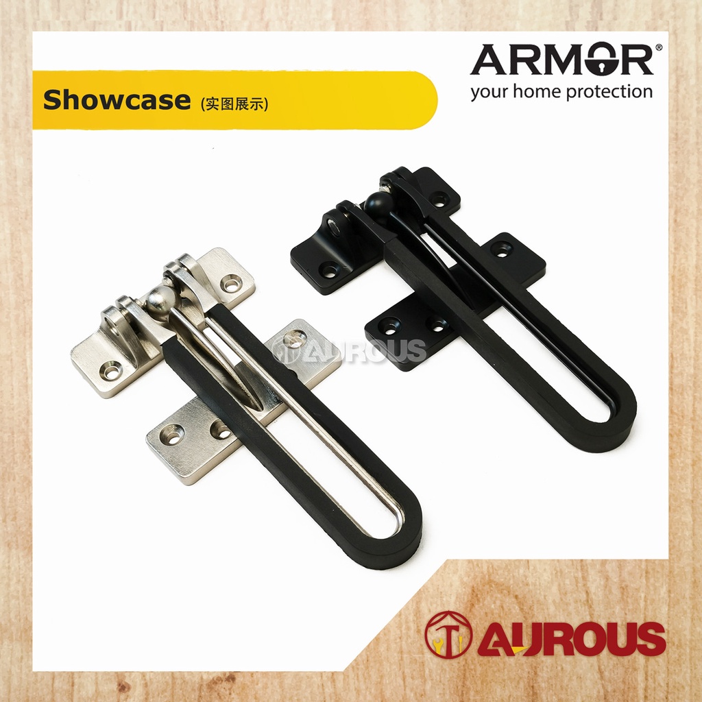 ARMOR BALL BEARING DOOR GUARD SECURITY LOCK (ADG-108/SN , ADG-108/MB ...