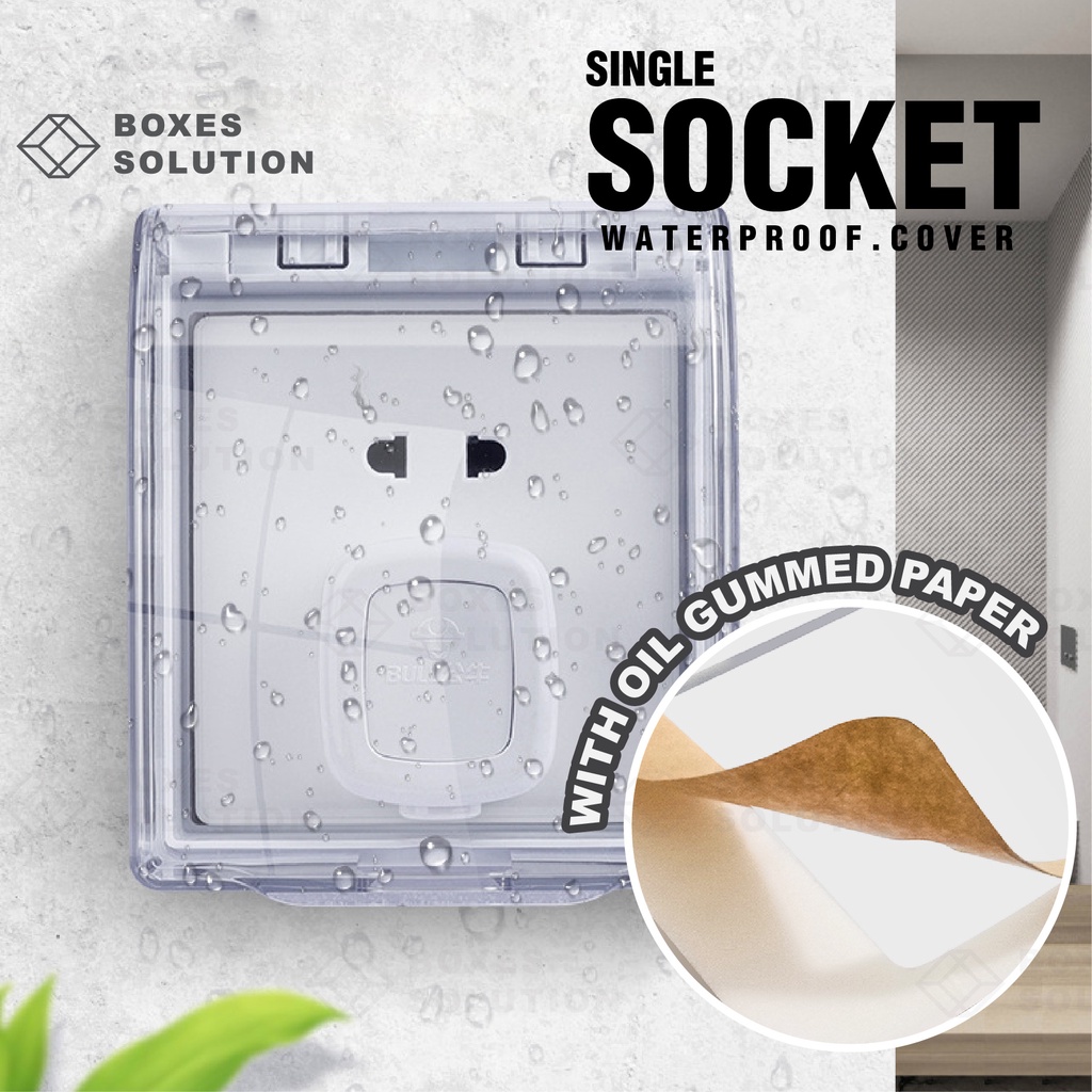 VBS READY STOCK #Waterproof Switch Socket Cover Switch Protector Type ...