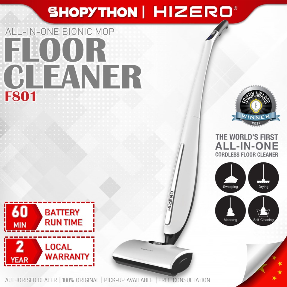 Hizero All In One Bionic Floor Cleaner F801 Cordless Wet Dry Mop Self