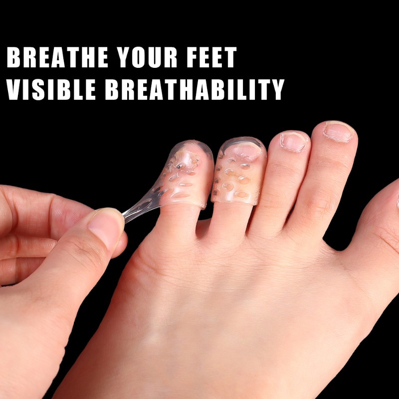 Transparent Silicone Toe Covers Breathable Anti-Friction Little Toe ...