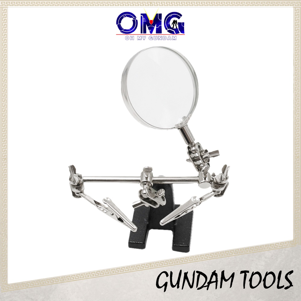 Tool Magnifier with Crocodile Clip (2.5 times magnification) Helping ...