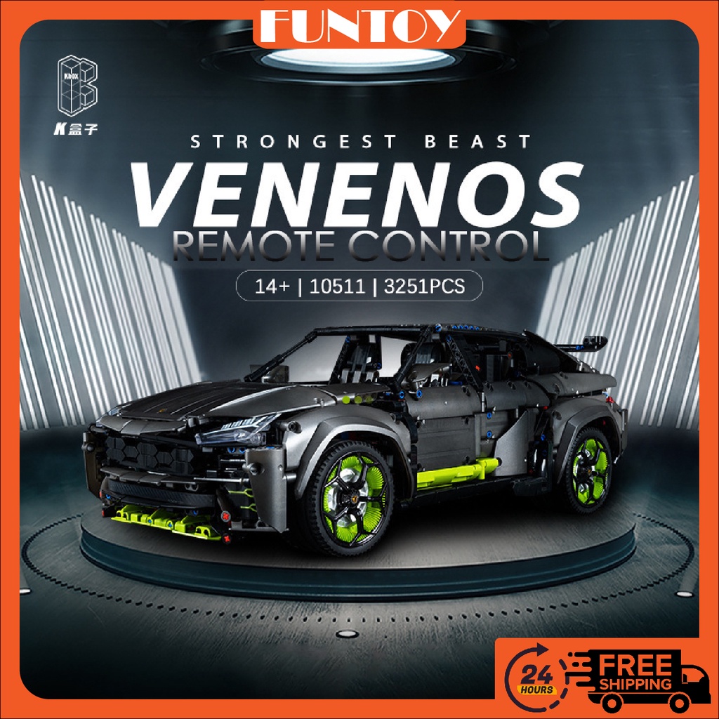 K BOX 1:8 Remote Control Lamborghini Urus SUV Building Blocks 10511 Toy ...