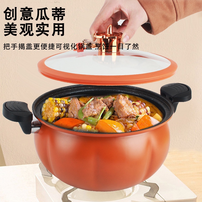 Periuk Berbilang Tekanan Periuk Labu Periuk Sup Masak Dapur Pumpkin Pot ...