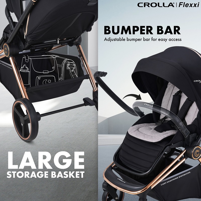 Crolla Flexxi Two Ways Facing Stroller (New Born to 22kg) | Shopee Malaysia