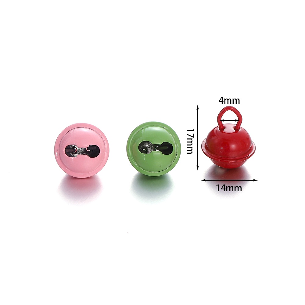 St.kunkka 14 * 17mm 10/20pcs Candy Color Bell Color Paint Round Bell ...
