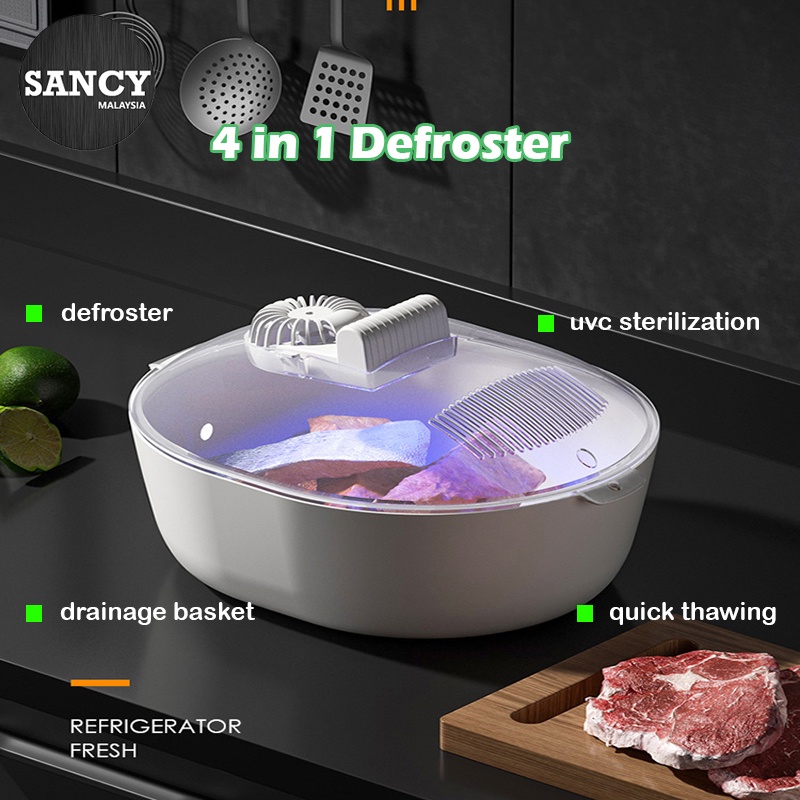 SANCY 4 in 1 Defrosting Tray Multifunction Large Capacity Fast Food ...