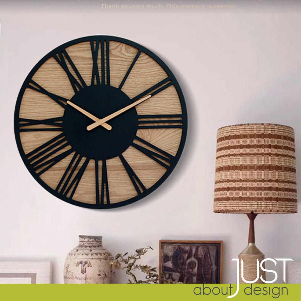 🔥 Jam Dinding Ruang Tamu Aesthetic Wall Clock Living Room Jam Dinding ...