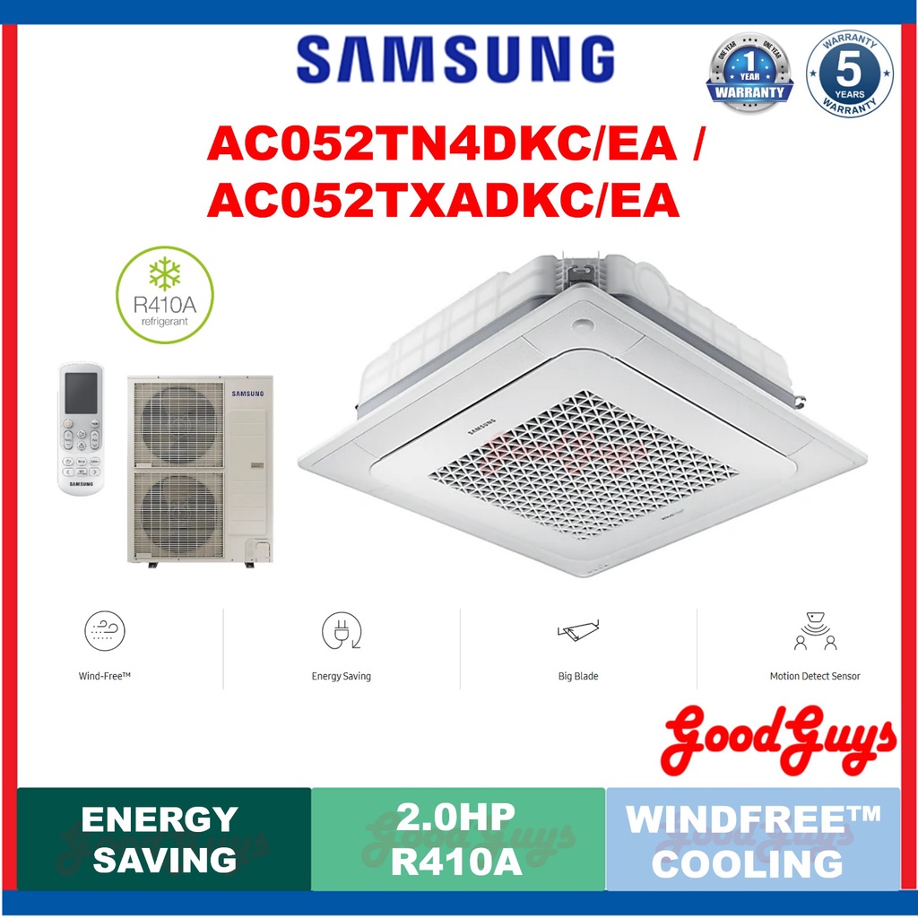 Samsung AC052TN4DKC/EA + AC052TXADKC/EA 2.0HP 4-Way WindFree™ Inverter ...