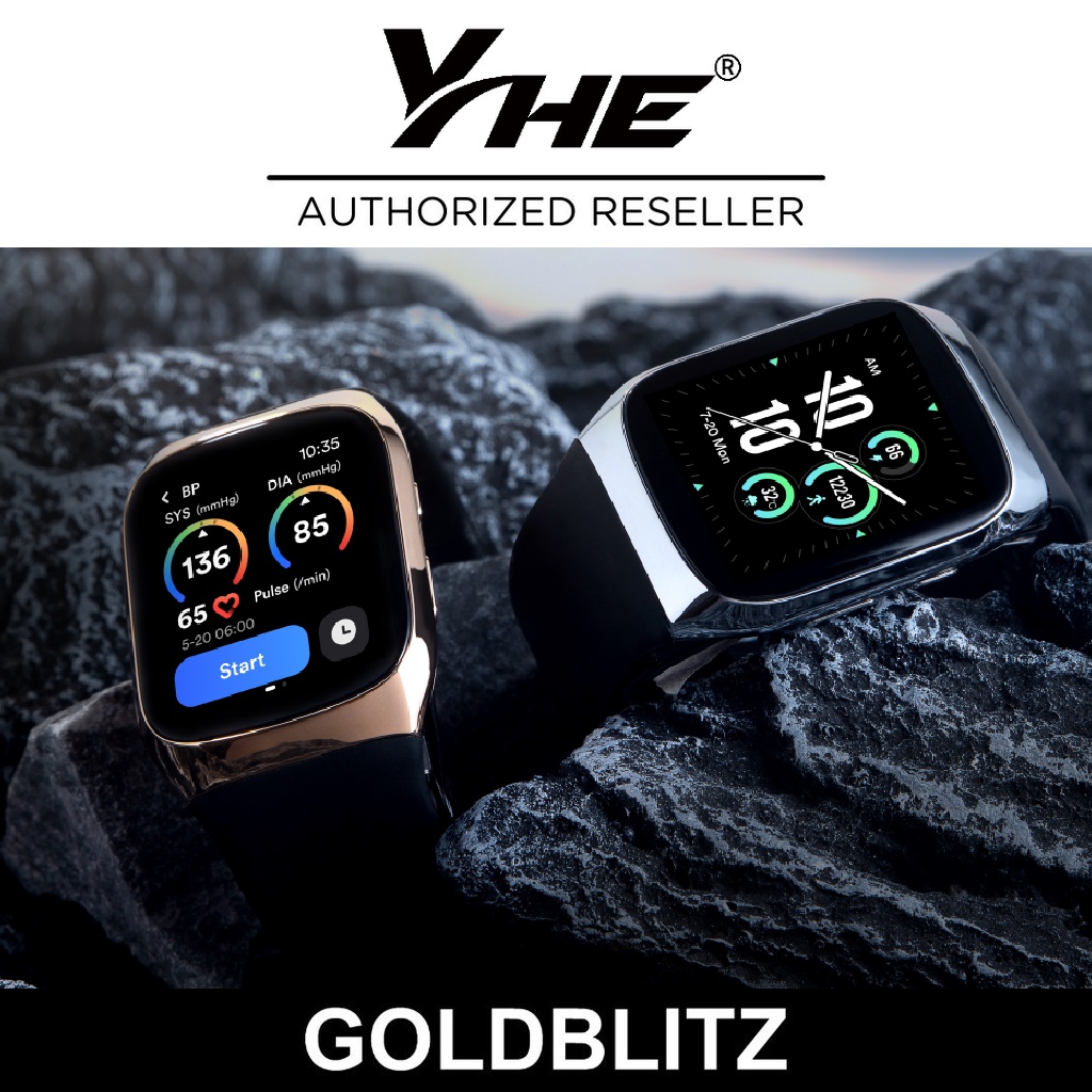 YHE BP DOCTOR MED Blood Pressure Smartwatch Dual inflatable cuff ...