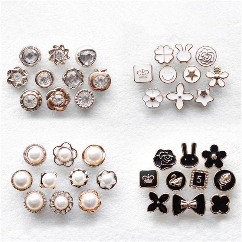5Pcs Button Pin Prevent Accidental Exposure Blouse Buttons Brooch Pins ...