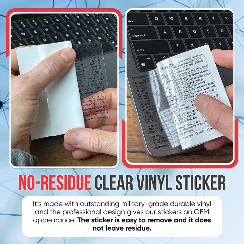 Self-adhesive Shortcut Key Label Popular Computer Shortcut Quick Finder ...