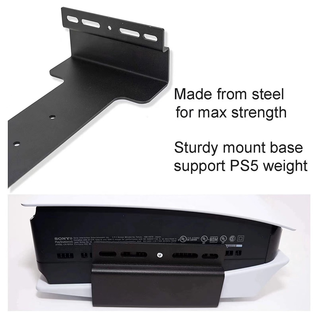 Wall Mount Bracket For PS5 Host and Console Headset Wall Mount Holder ...