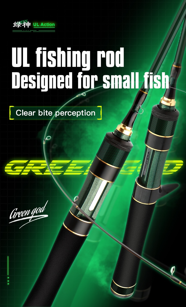 [NYA]1.38M/1.5M/1.68M/1.8M 2-7lb Ultralight UL Fishing Rod Solid Rod ...