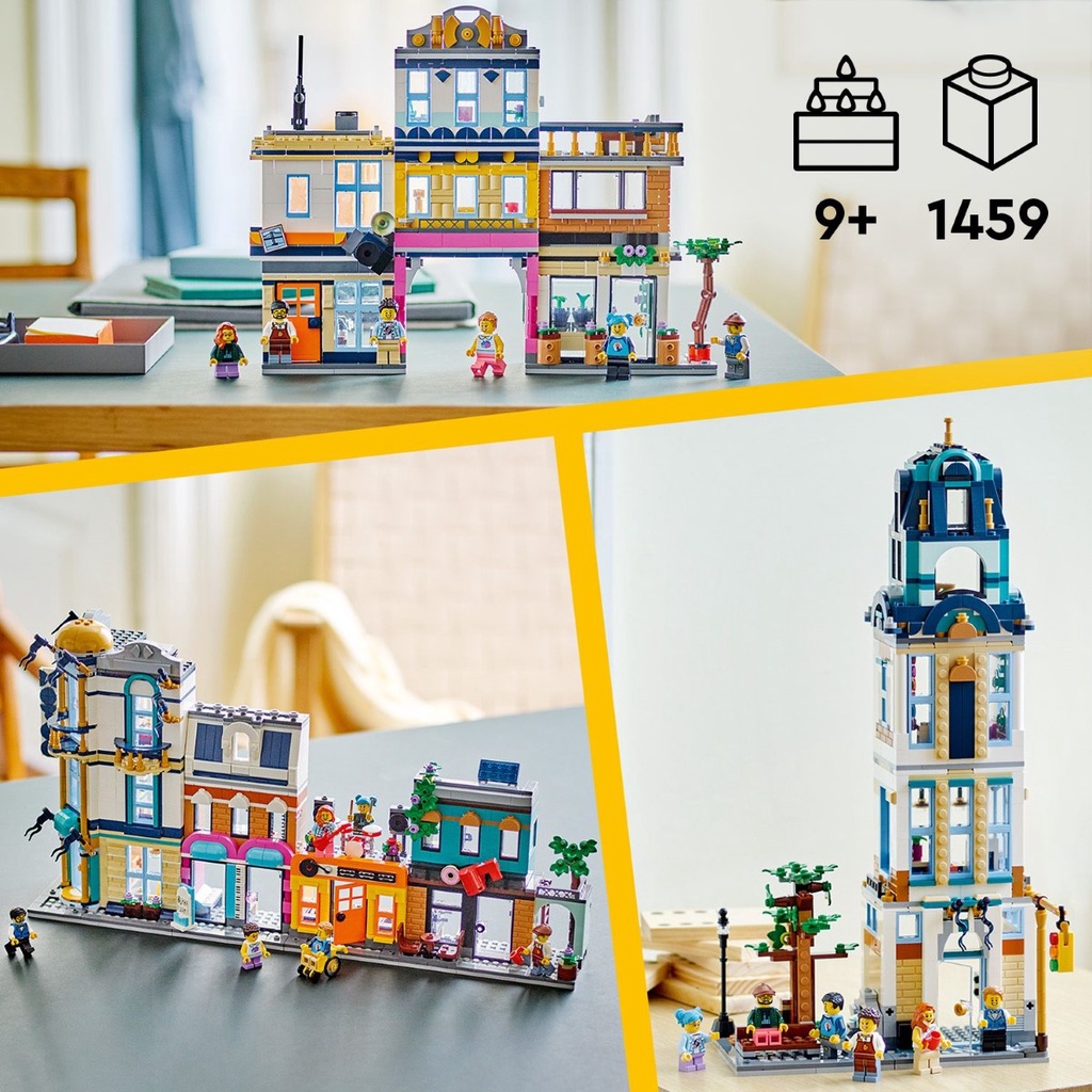LEGO 31141 Creator Main Street Building Toy Set (1459 Pieces) | Shopee ...