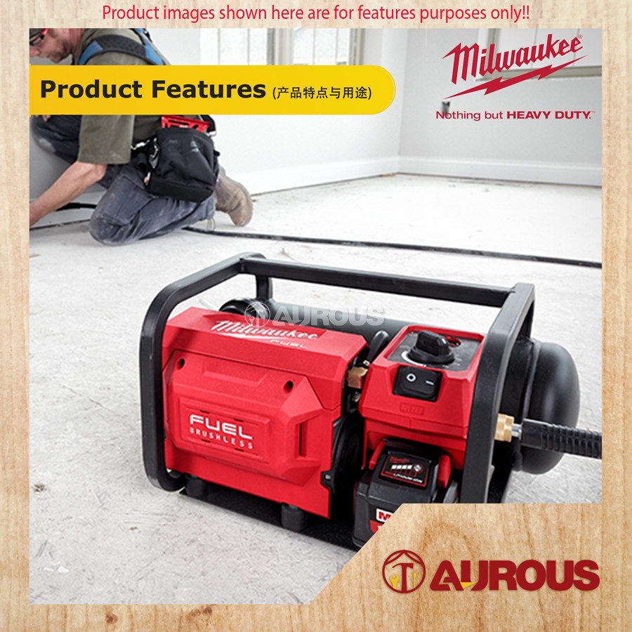 MILWAUKEE M18 FUEL 7.6L COMPACT AIR COMPRESSOR [M18 FAC-0 / M18 FAC ...