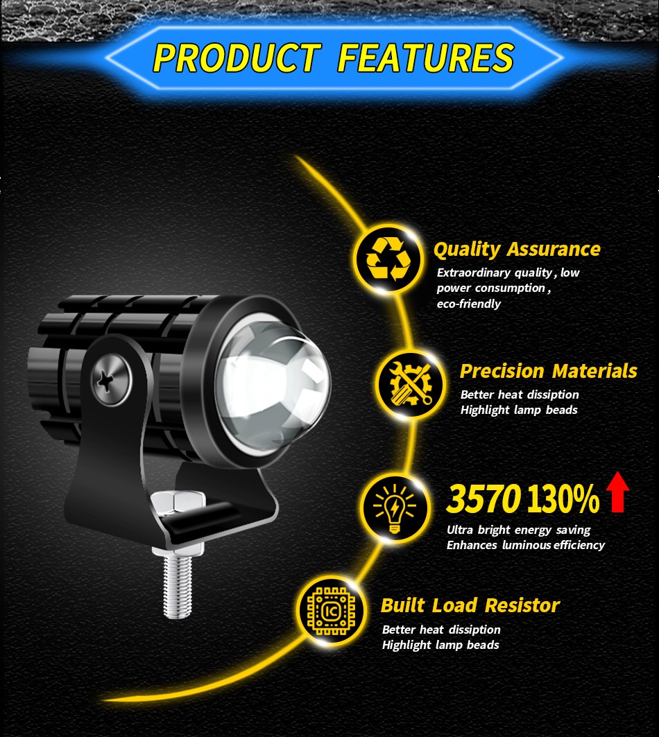 2PCS Motorcycle Headlight High/Low Light Switching LED Bulb H6 BA20D H4 ...