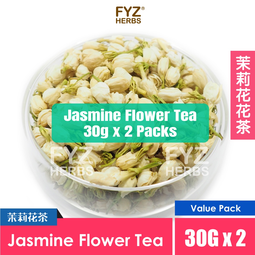 FYZ Herbs Jasmine Flower Tea (30g x 2 Packs) | 茉莉花花茶 | Teh Bunga ...