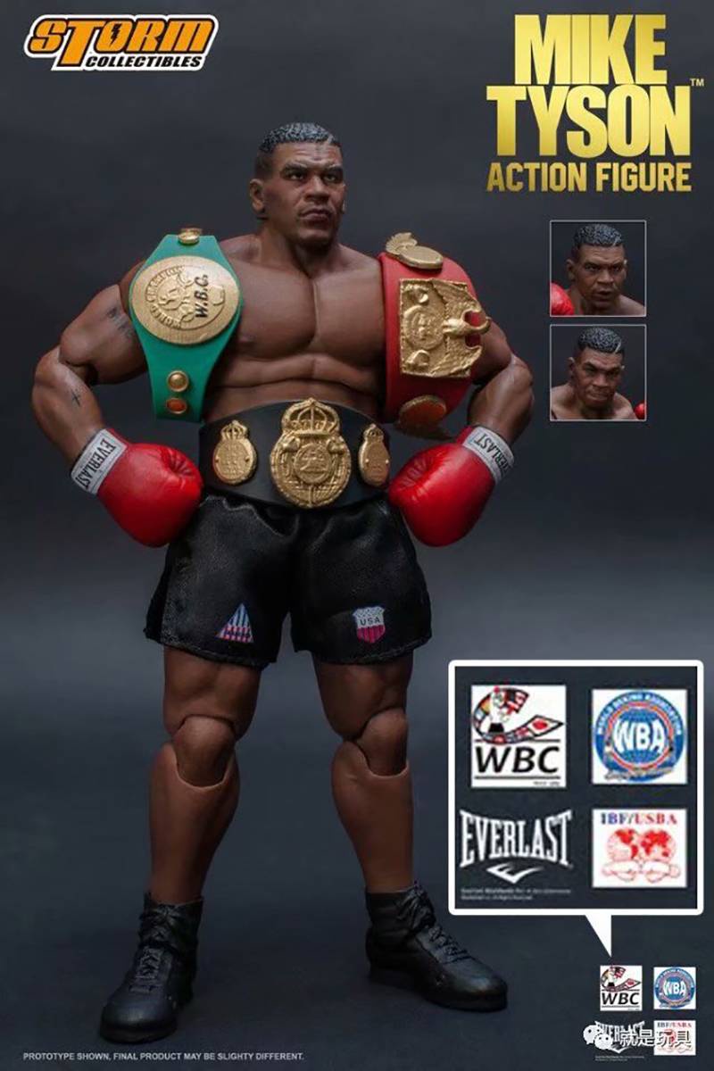 3 Head Face Storm Toys Boxing Boxer Champion Mike Tyson Final Round ...