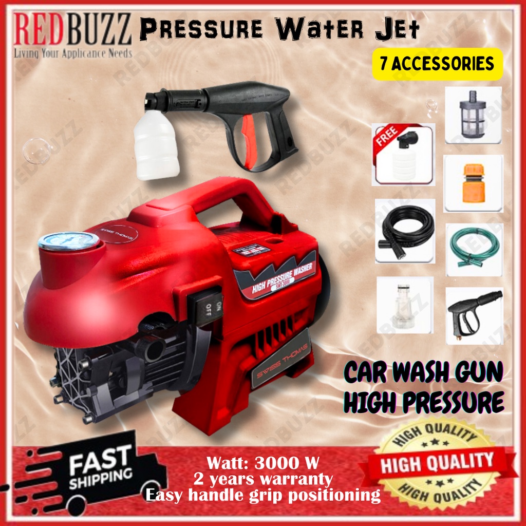 REDBUZZ High Pressure Water Jet Car Wash Paint Stain Removal Powel ...