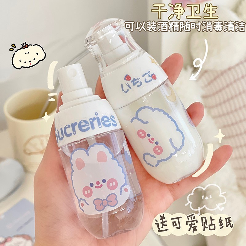 50/100/150ml Sub-filling Bottle Cartoon Cute Spray Bottle with Sticker ...