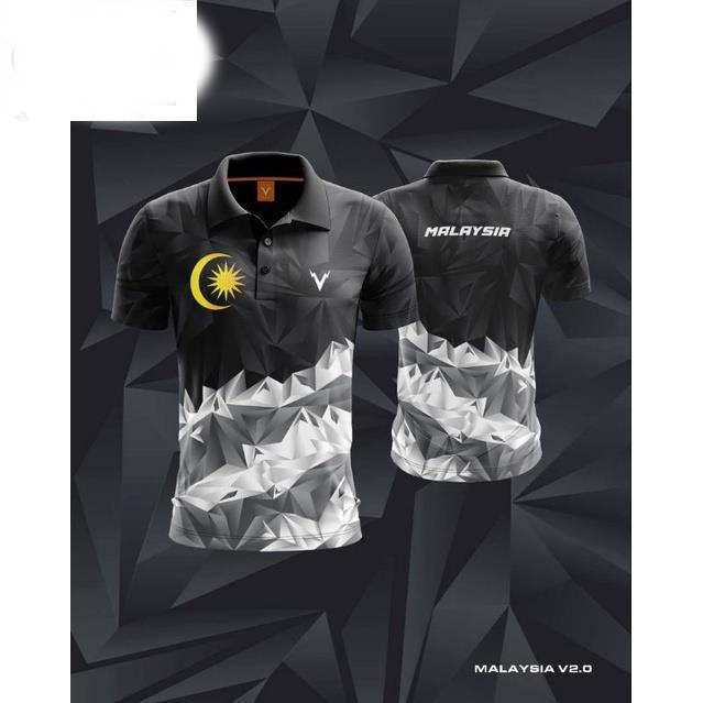 Baju Malaysia Merdeka Jersi Merdeka 2024 Hitam Putih Corak menawan ...