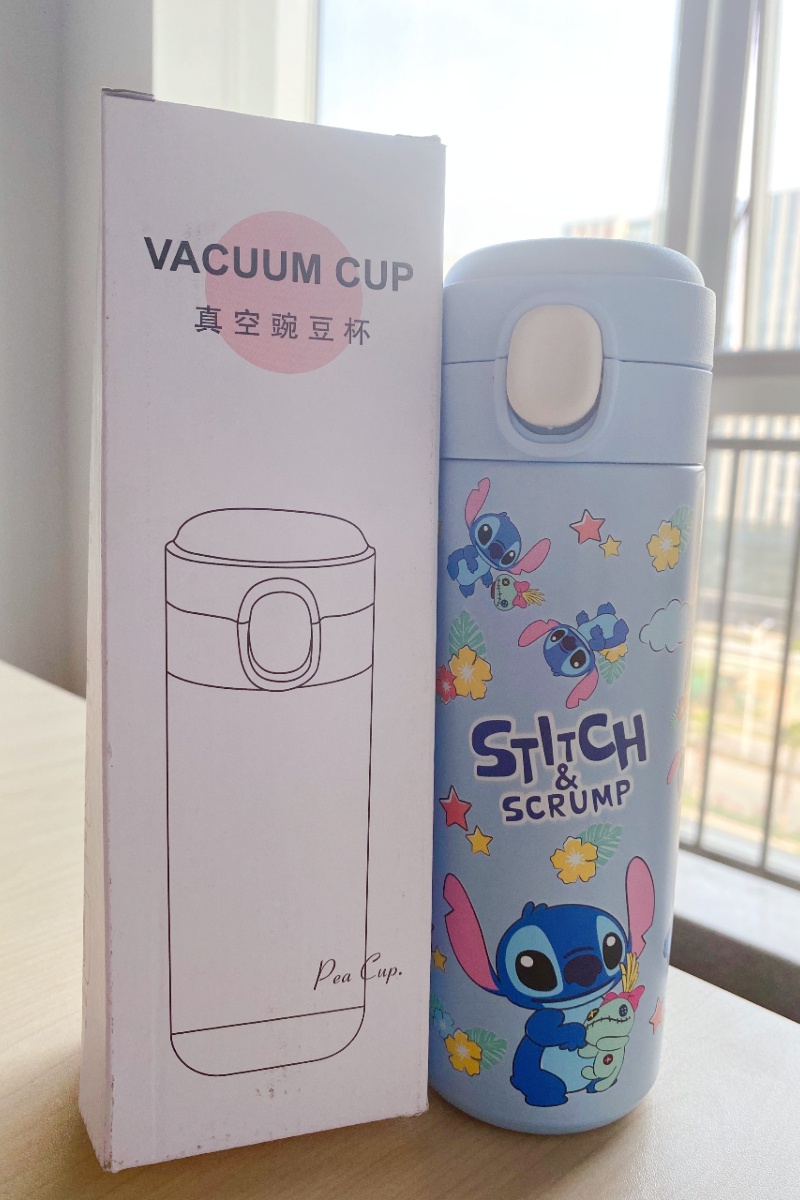 Cute Stitch Thermos Stainless Steel Water Bottle Vacuum Flask 420ml ...